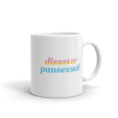 Disaster Pansexual Funny Lgbtqia Pan Pride Flag Meme Mug Eur 1982