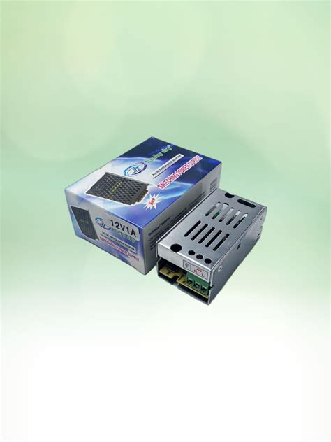 POWER SUPPLY LUCKY SKY AC DC 12V 1A 12Watt METAL TYPE FOR LED CCTV