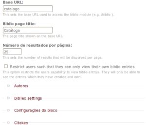Drupal Módulo Biblio Biblioteconomia Nerd