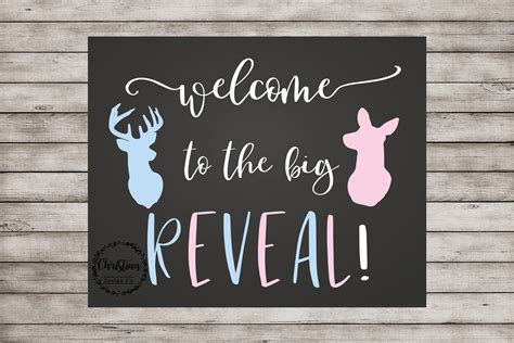 Buck Or Doe Gender Reveal Buck Or Doe Buck And Doe Gender Etsy