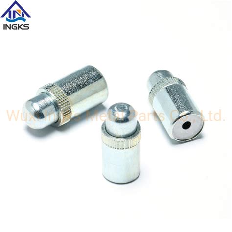 Long Lasting Zinc Coated Carbon Steel Knurled Body Spring Loaded Pin