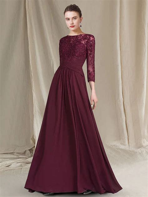 Sheath Column Mother Of The Bride Dress Plus Size Elegant Jewel Neck