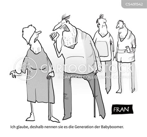 Cartoons Und Karikaturen Mit Boomer Generation