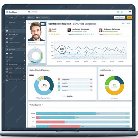 A Crm User Interface Showcasing Features For Managing Customer
