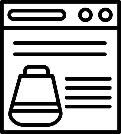 Webpage Line Icon Vector Art At Vecteezy