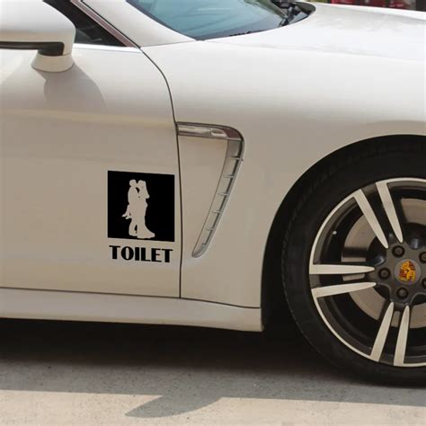 Wholesale 20pcslot Logo Romantic Man Young Couple Kiss Sex Car Sticker