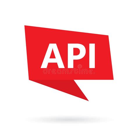 Api Application Programming Interface Acronym On A Speach Bubble Stock