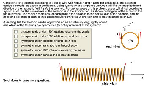 Solved Consider A Long Solenoid Consisting Of A Coil Of W Chegg