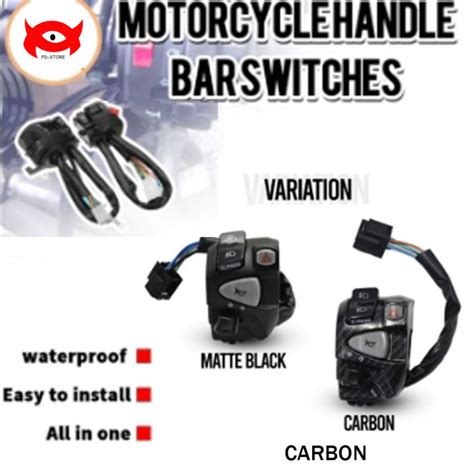 Honda Click 125i 150i Handle Switch Moto 6317 With Passing Light Left Side For Click V2 Game