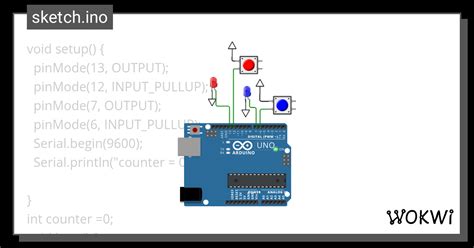 Counter Wokwi Esp32 Stm32 Arduino Simulator