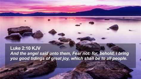 Luke KJV Desktop Wallpaper And The Angel Said Unto Them Fear