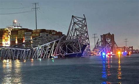 Colapsa Puente En Baltimore Tras Ser Impactado Por Buque De Carga
