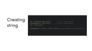 Ruby String Slides Ruby Core Teaching Ppt