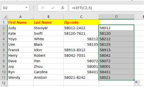How To Sort Mixed Zip Codes Digits And Digits Ascending In Excel