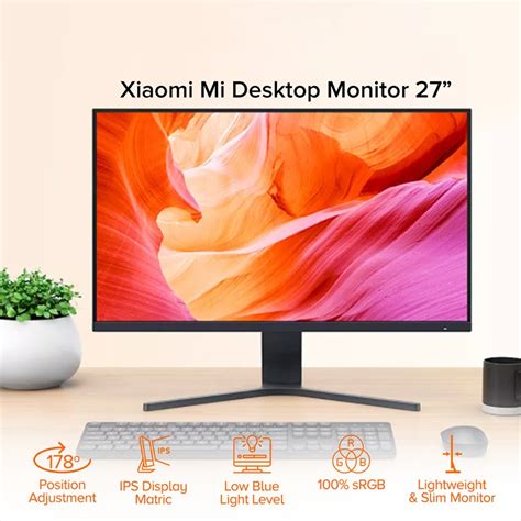 XIAOMI Mi Desktop Monitor 27inch Low Blue Light 60Hz IPS Computer ...