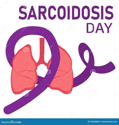 Sarcoidosis Day Immune System Disease Stock Vector Illustration Of