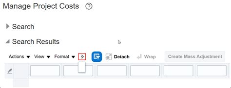 Manage Project Costs Export To Excel Is Submitting An Ess Process Export Data To Excel