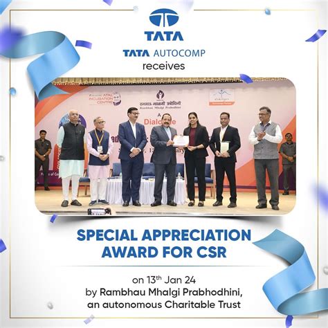 Tata Autocomp Systems Ltd On Linkedin Tataautocomp Csrleadership