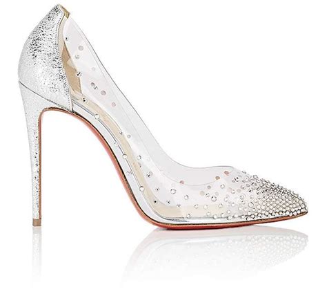 Christian Louboutin Degrastrass Pvc And Specchio Leather Pumps Beyonce