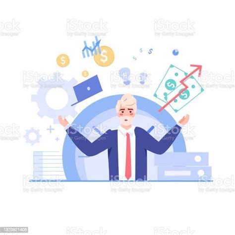 플랫 만화 사무실 캐릭터 성공적인 직원 벡터 일러스트 개념 경영자에 대한 스톡 벡터 아트 및 기타 이미지 경영자 금융 디자인 Istock