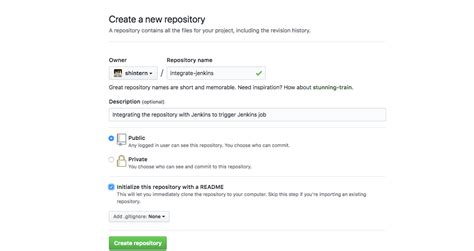 integrate jenkins with github public repo