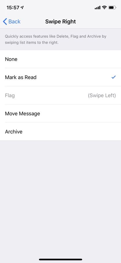 how to customize swipe gestures on iphone mail app ios hacker