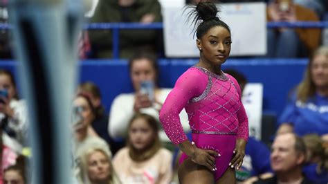 Simone Biles Steps Up Olympic Preparation At Xfinity Us Gymnastics