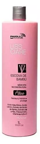 Paiolla Bambu Escova Progressiva Litro Parcelamento Sem Juros