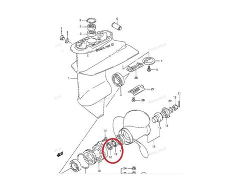 Retentor Eixo Helice Suzuki Yamaha 9 9 15 HP Impakto Pecas