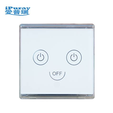 Glass Touch Panel Timer Switch For 2 Load Timer Switch And Glass Touch