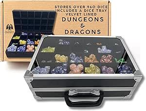 Amazon Grinning Gargoyle DND Dice Box Display Case And Rolling Tray With Removable
