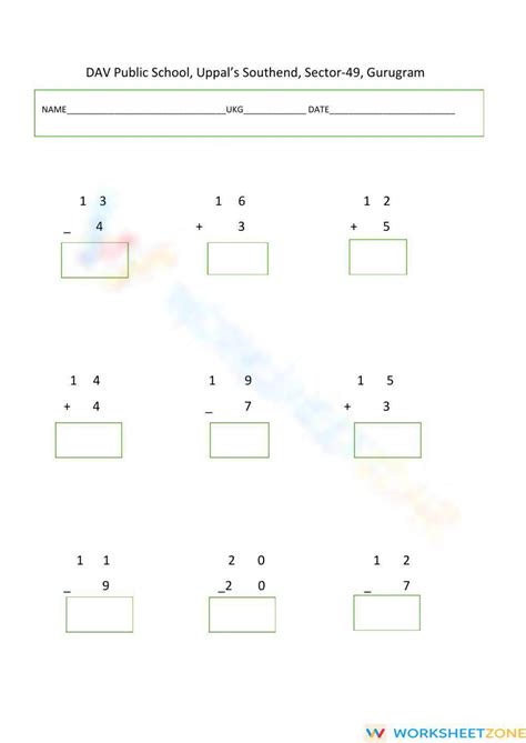Sums Worksheet
