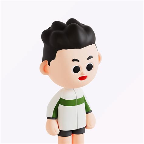 스포티한 느낌의 남자 3d 아바타 프로필 캐릭터 유토이미지 상세페이지 베이직샵 3d 22785432