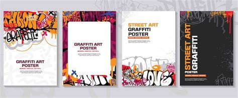 Premium Vector Modern Graffiti Art Poster Or Flyer Design With A