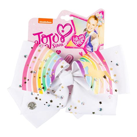 Jojo Siwa Signature Collection Hair Bow Mermaid With Metalic Gold
