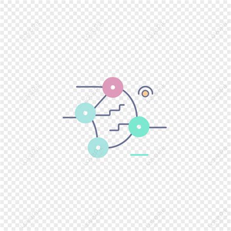 네트워크 다이어그램 원형 평면 디자인 일러스트 벡터개요스케치 Png 일러스트 무료 다운로드 Lovepik