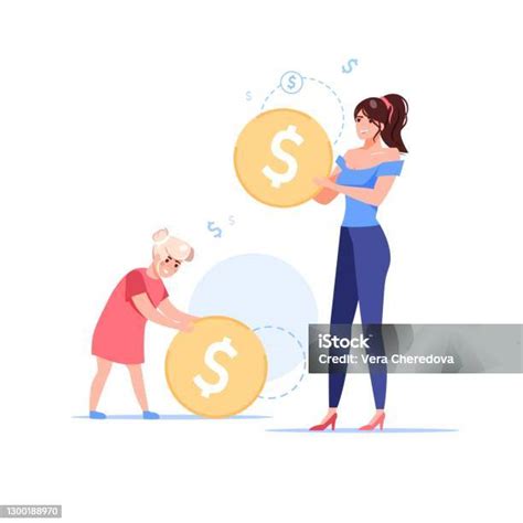 플랫 만화 캐릭터 가족 예산 재정 관리 계획 벡터 일러스트 개념 가족에 대한 스톡 벡터 아트 및 기타 이미지 가족 금 금속