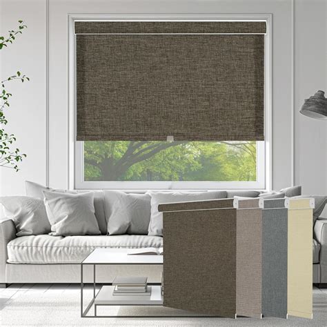 Amazon BERISSA 100 Light Filtering Pull Down Window Shades Blinds