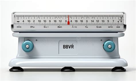White And Blue Scale On Table Stock Image Image Of Weigh Nutrition