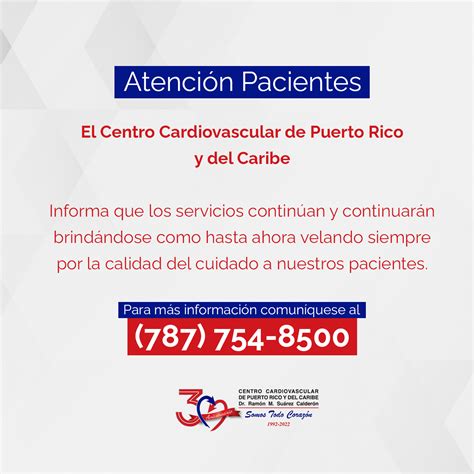 Atenció... - Centro Cardiovascular de Puerto Rico y del Caribe
