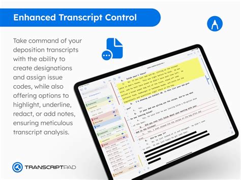 transcriptpad review depos by lit software llc