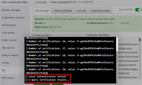 Could Not Renew Expired Ssl Lets Encrypt Aapanel Free Hosting