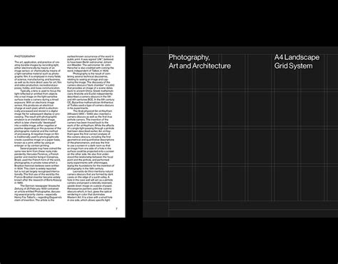Photography Architecture Grid System For InDesign Behance