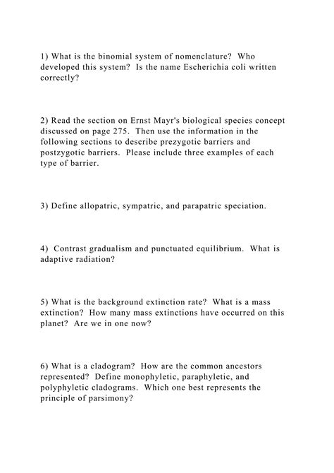 1 What Is The Binomial System Of Nomenclature Who Developed This Docx