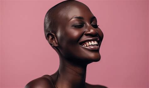 Premium Photo A Woman Radiating Joy