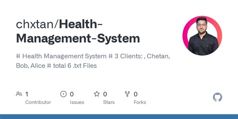 GitHub Chxtan Health Management System Health Management System