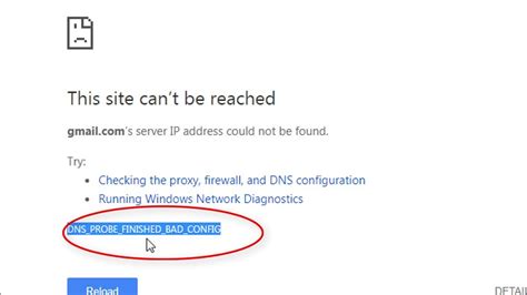 Error Dns Probe Finished Bad Config Mundowin