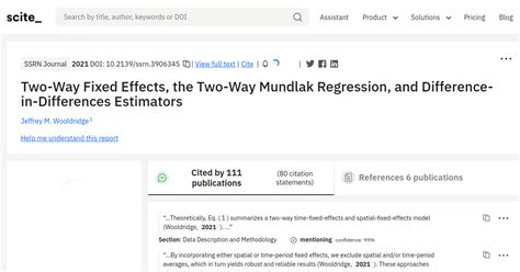 Two Way Fixed Effects The Two Way Mundlak Regression And Difference In Differences Estimators