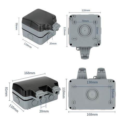 Uk Eu Plug Electrical Wall Socket Outdoor Waterpro Vicedeal