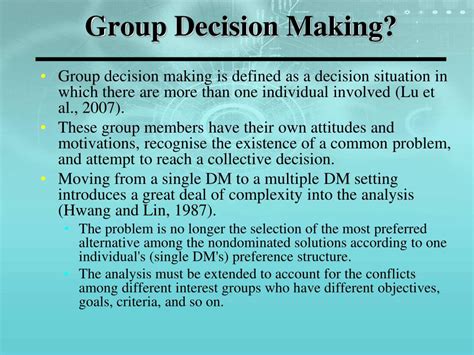 Ppt Group Decision Making Powerpoint Presentation Free Download Id3184571